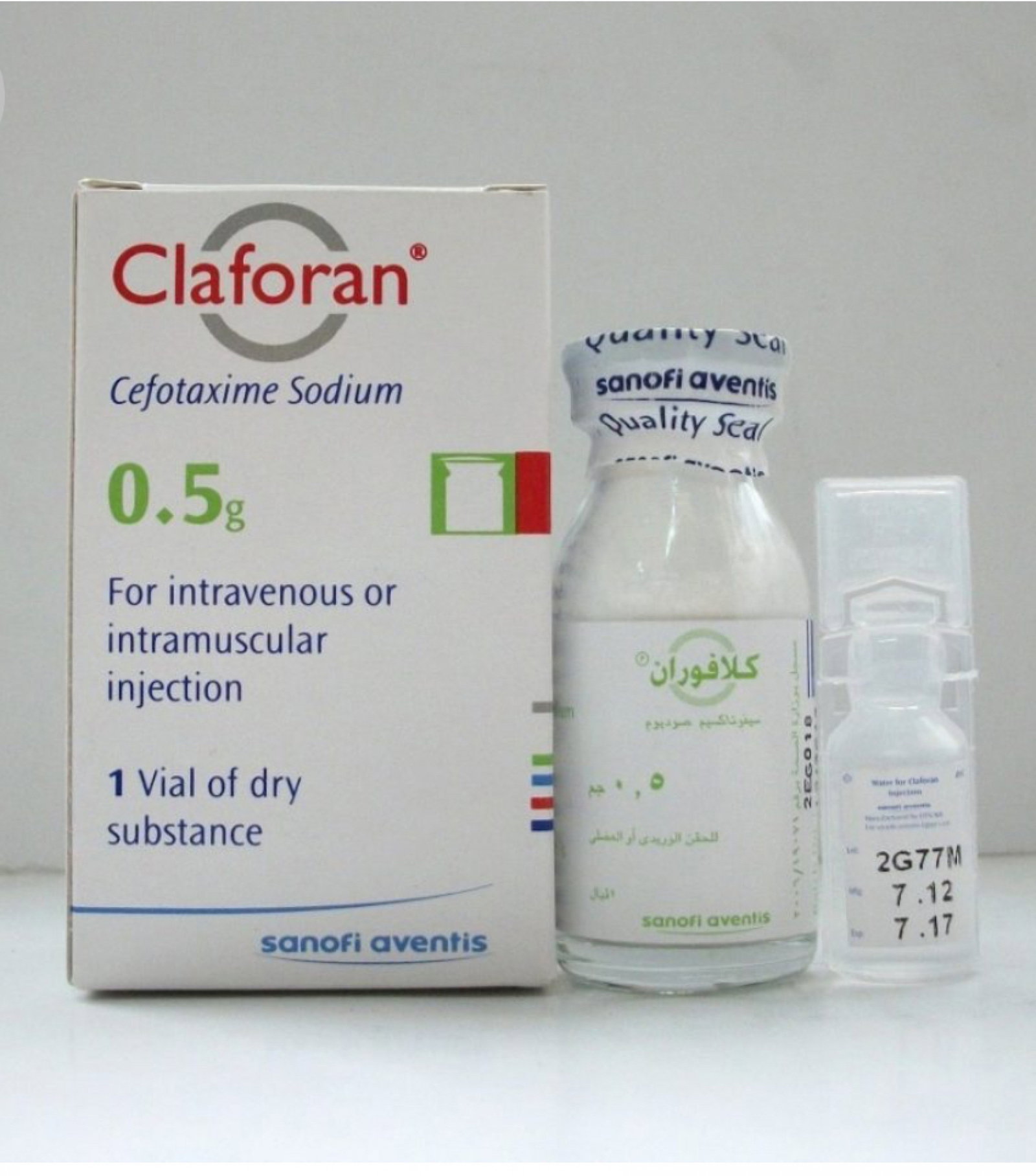 CLAFORAN Cefotaxime Sodium 500mg Powder for IM/IV Injection 1's price ...